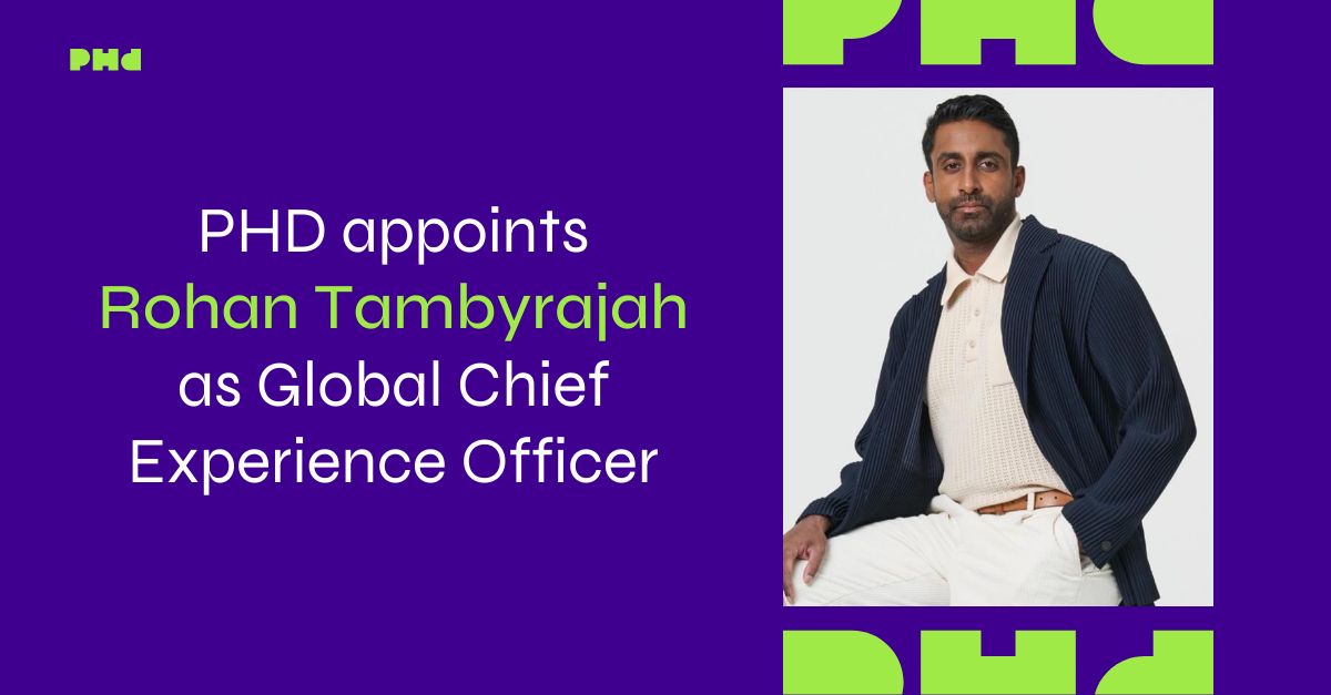 PHD Appoints Rohan Tambyrajah Global Chief Experience Officer - PHD ...